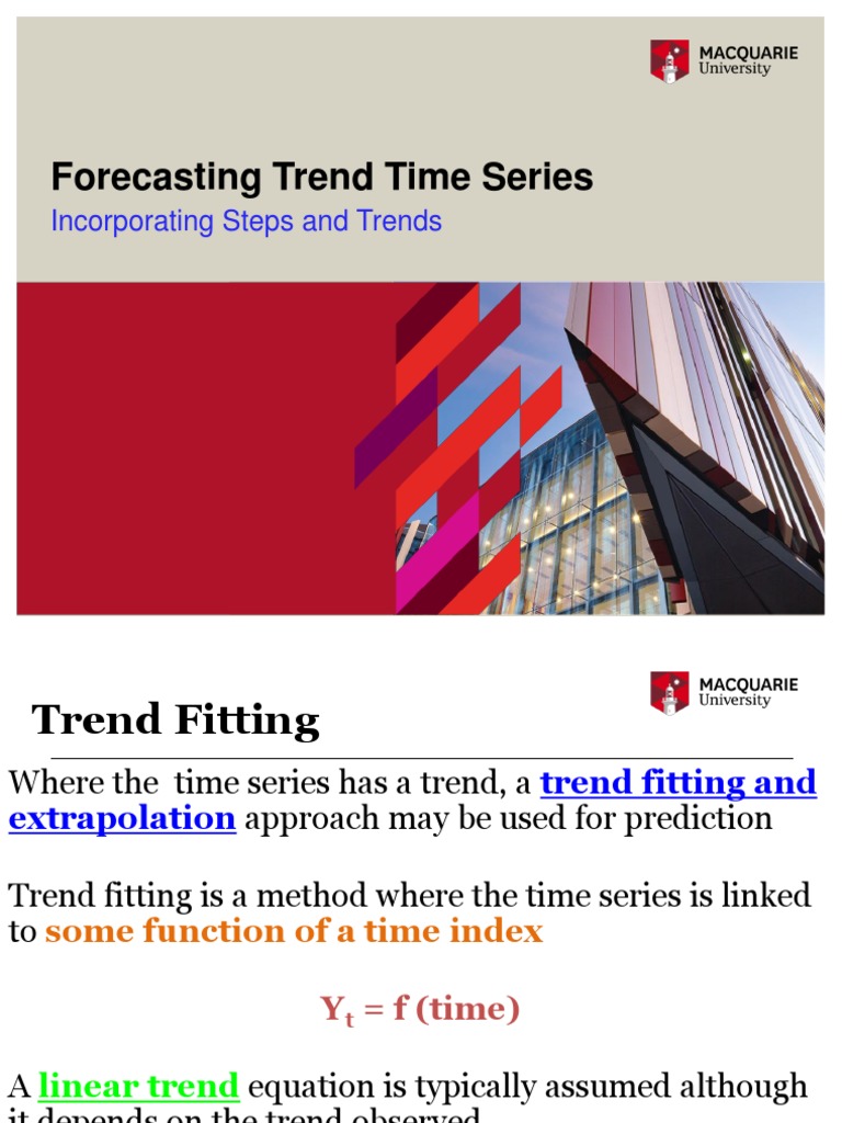 Forecasting Trend Time Series | PDF | Time Series | Linear Regression Forecasting Trend Time Series | PDF | Time Series | Linear Regression