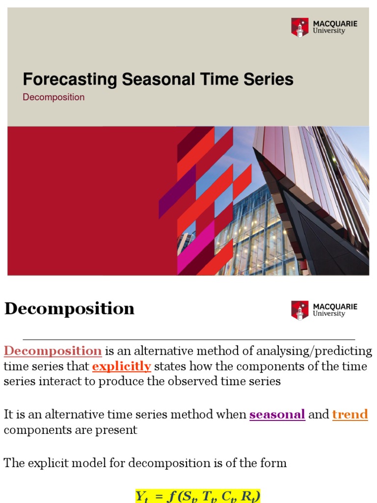 Seasonal Time Series Decomposition Guide | PDF | Seasonality | Time Series
