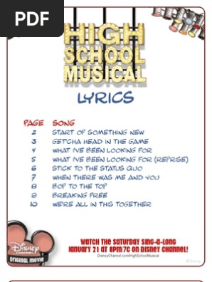 High School Musical Song Quotes