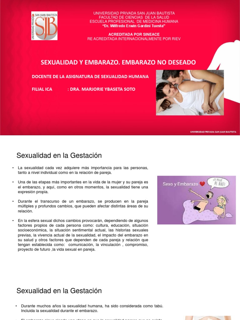 Sexualidad y Embarazo, Embarazo No Deseado | PDF | El embarazo | Control de la natalidad