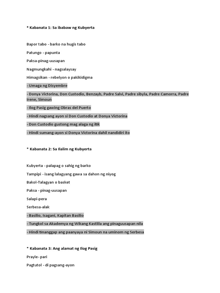 Kabanata 1 | PDF
