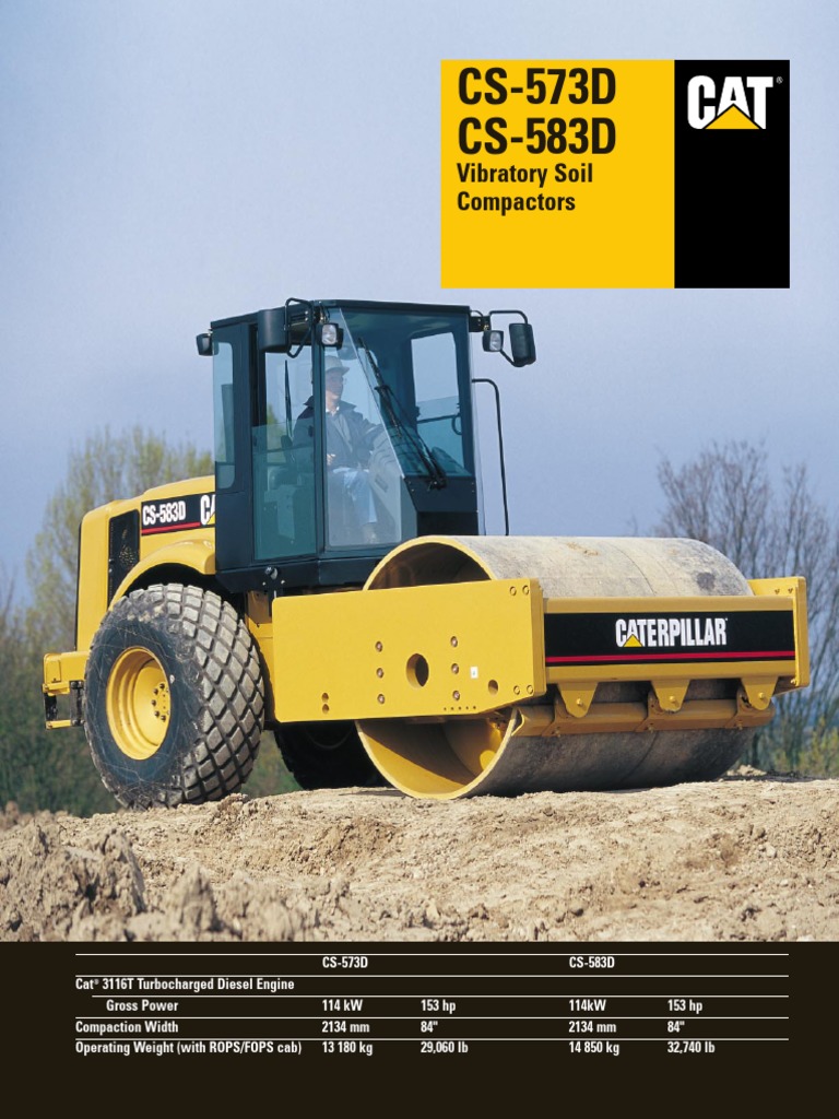 Ficha Técnica CAT CS-583D | PDF | Brake | Bearing (Mechanical)