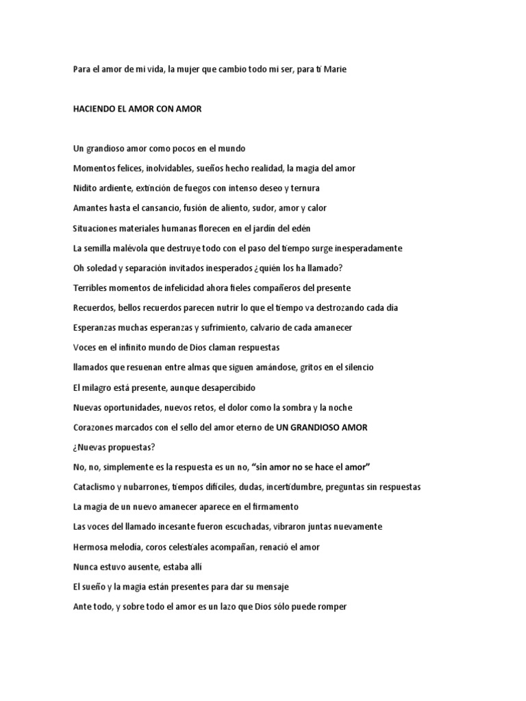 Haciendo El Amor Con Amor | PDF | Amor | Las emociones