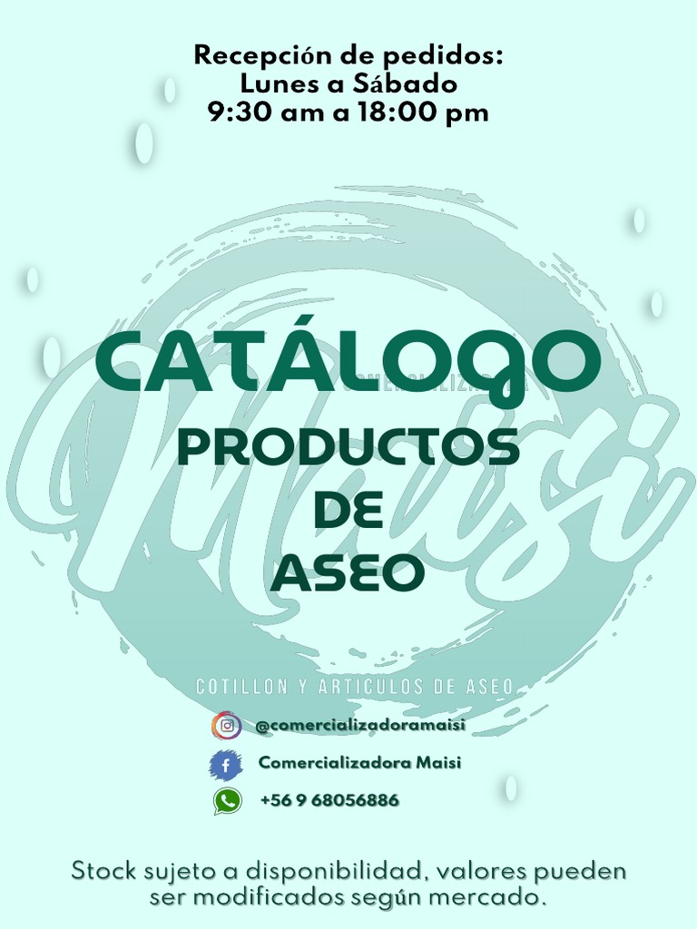 catalogo comercializadora maisi junio | PDF | Productos de higiene ...