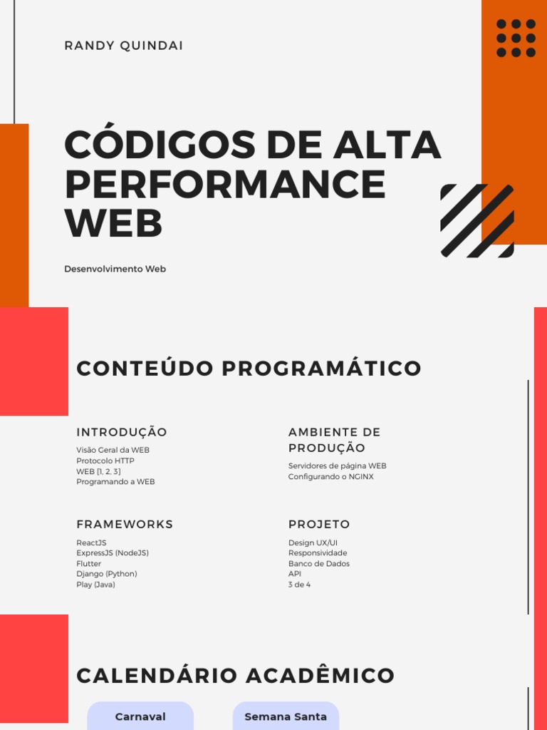 3.códigos de Alta Performance WEB | PDF | Rede mundial de computadores ...