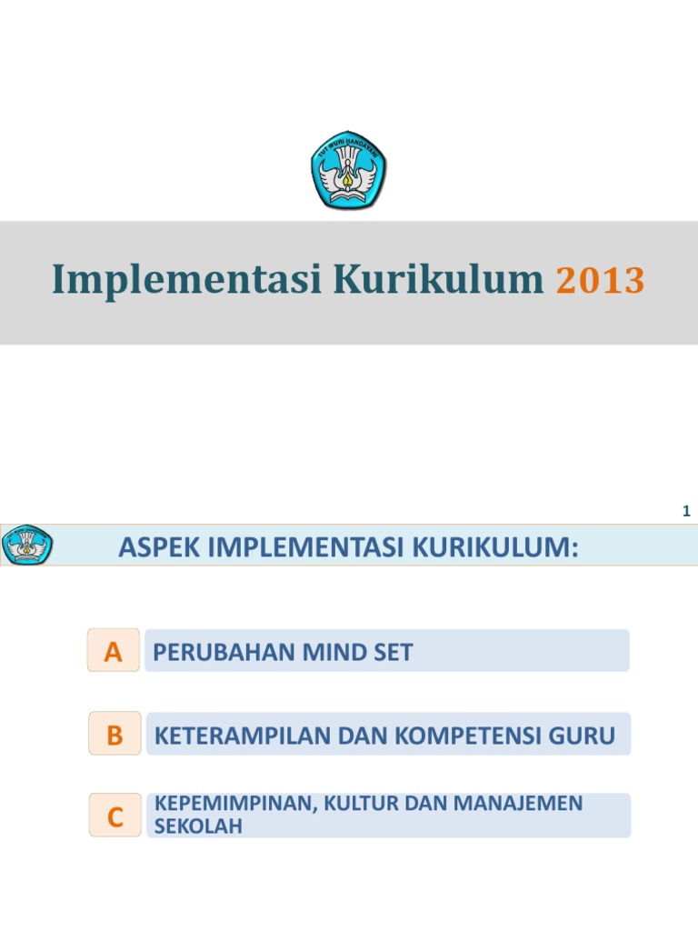 Implementasi Kurikulum 2013 | PDF | Karier & Perkembangan | Pengembangan Diri