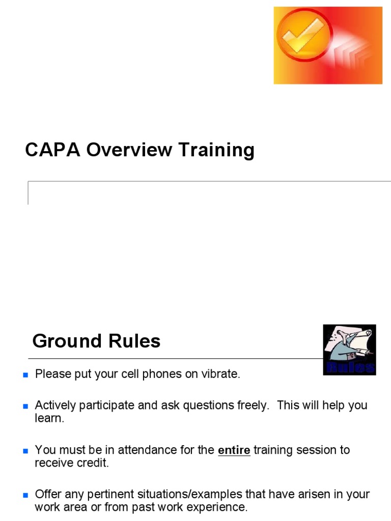 CAPA Overview Training 1686363145 | PDF | Business