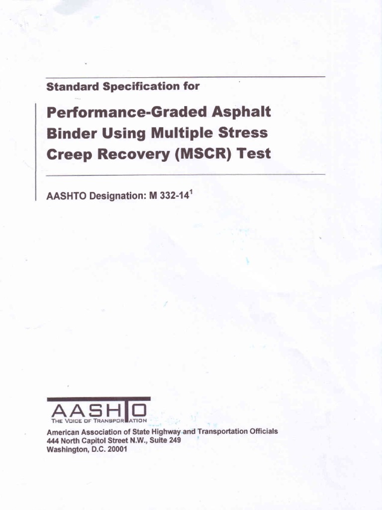 Aashto M332-14 | PDF | Solid Mechanics | Liquids