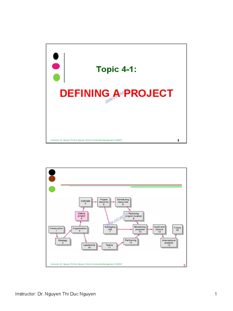 Topic 4-1-Defining A project-ISB-el | PDF | Computing | Systems Engineering