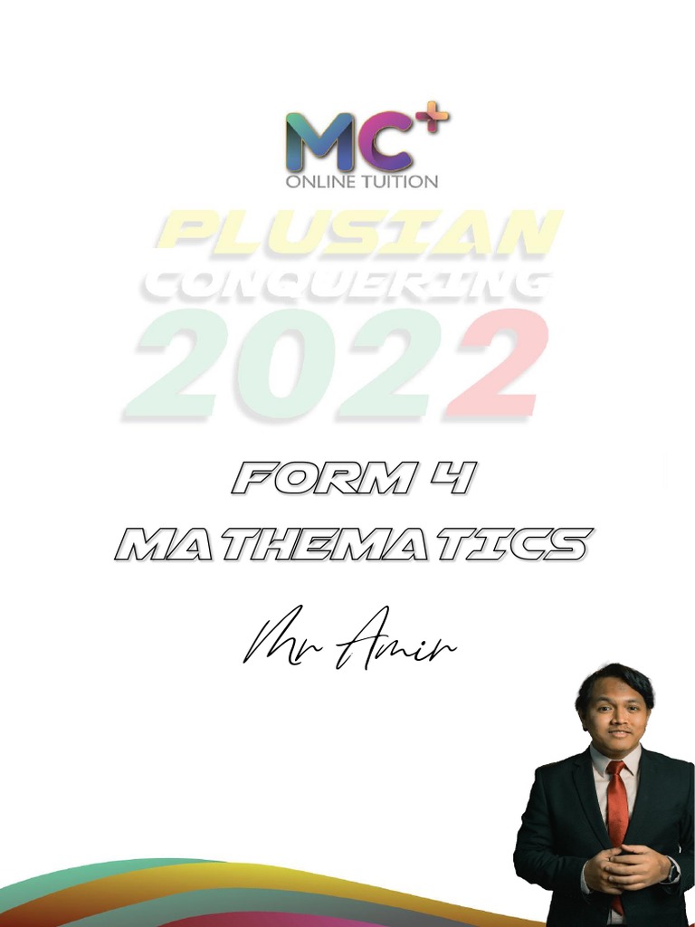 Form 4 Maths Mr Amir 09.02.2022 | PDF