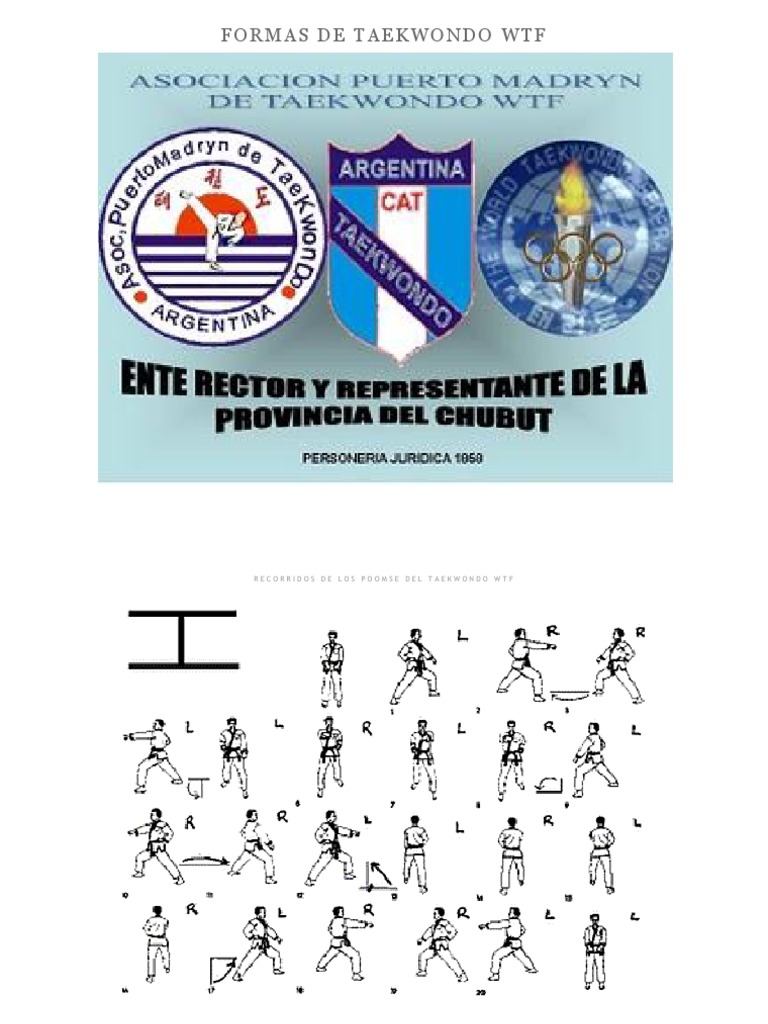 Formas de Taekwondo WTF | PDF | Taekwondo | Deportes olímpicos
