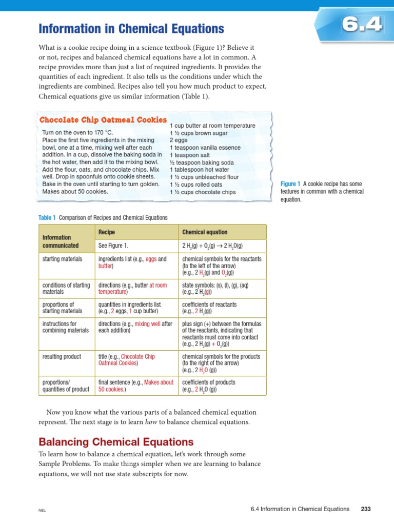 6.4 Textbook | PDF | Chemical Reactions | Chemistry