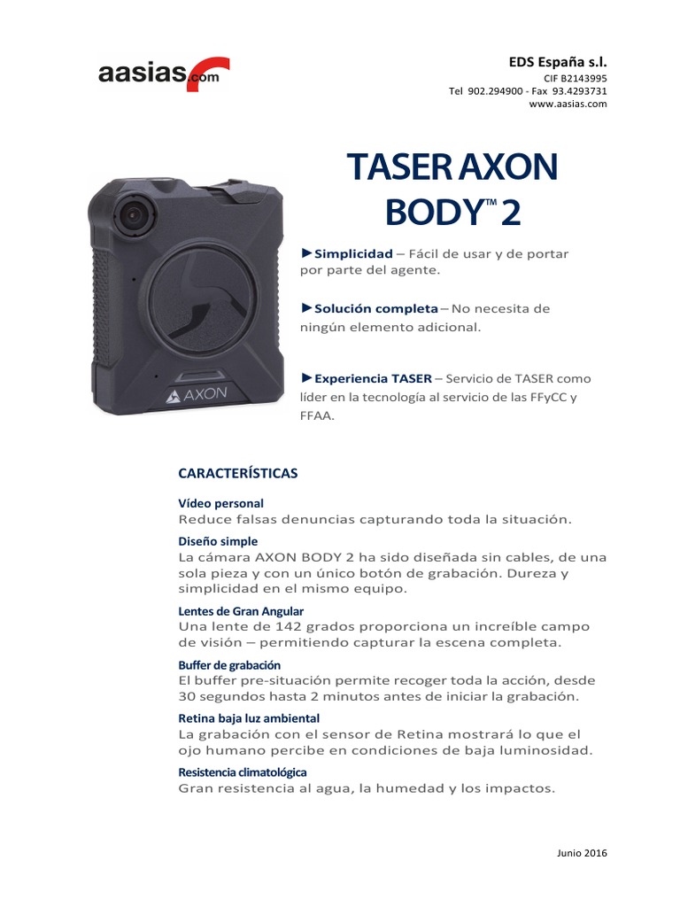 FT-TASER AXON BODY 2 v4 | PDF | Aplicación movil | Computación en la nube