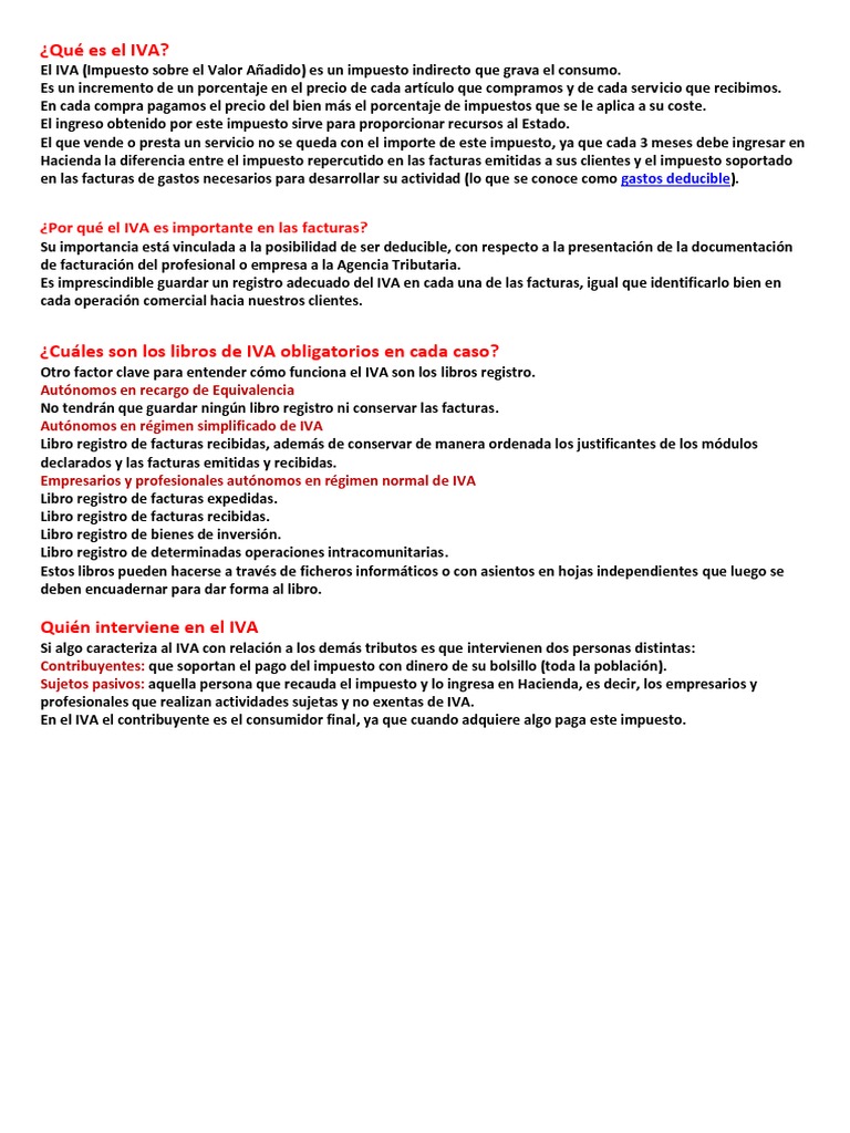 Qué Es El IVA | PDF