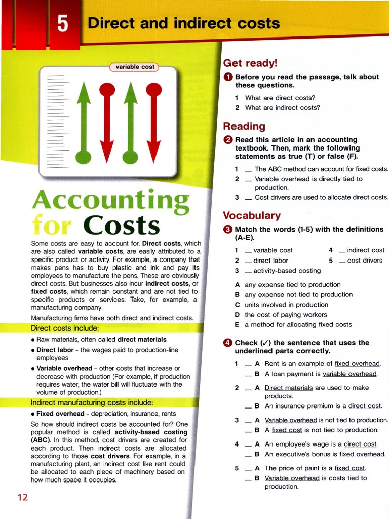 5 - Direct and Indirect Costs | PDF | Cost | Financial Accounting