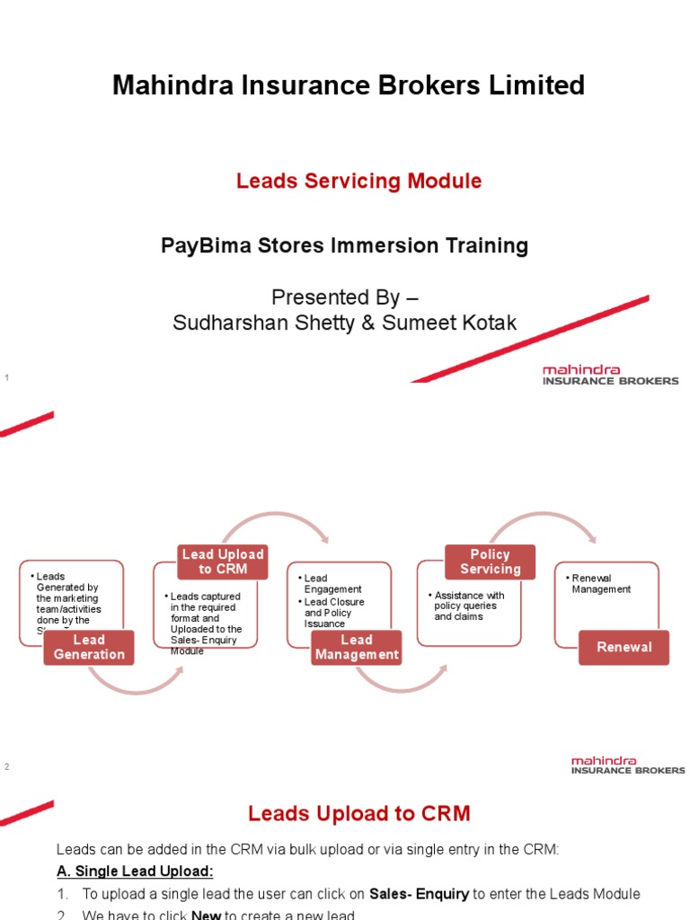 CRM Leads Module v1 | PDF | Customer Relationship Management ...