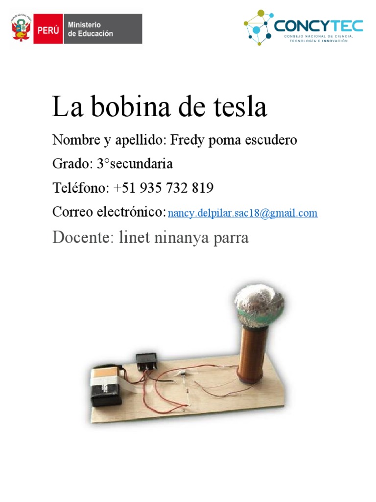 La Bobina de Tesla | PDF | Inductor | Transformador