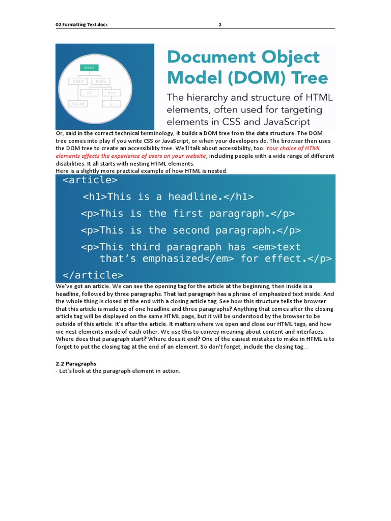 Formatting Text 2 | PDF