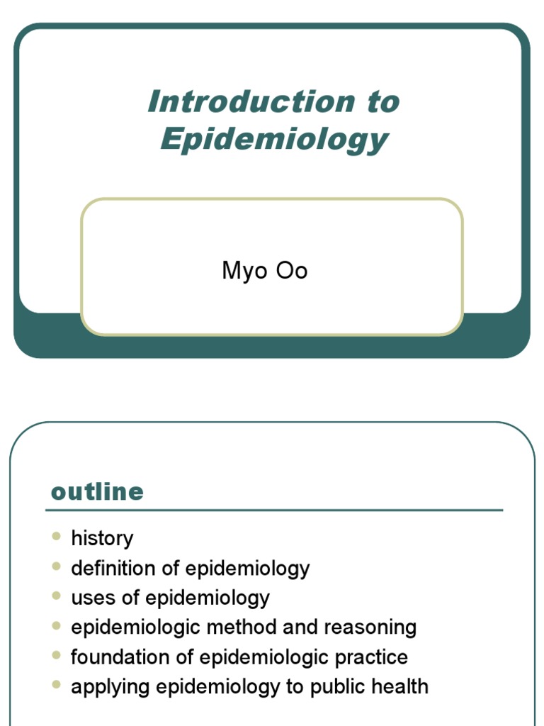 Epidemiology - Intro - 11 | PDF | Epidemiology | Preventive Healthcare