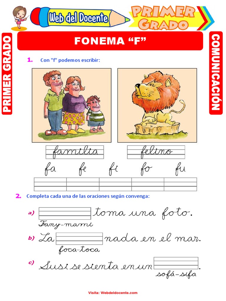 Fonema-F-para-Primero-de-Primaria (1) | PDF