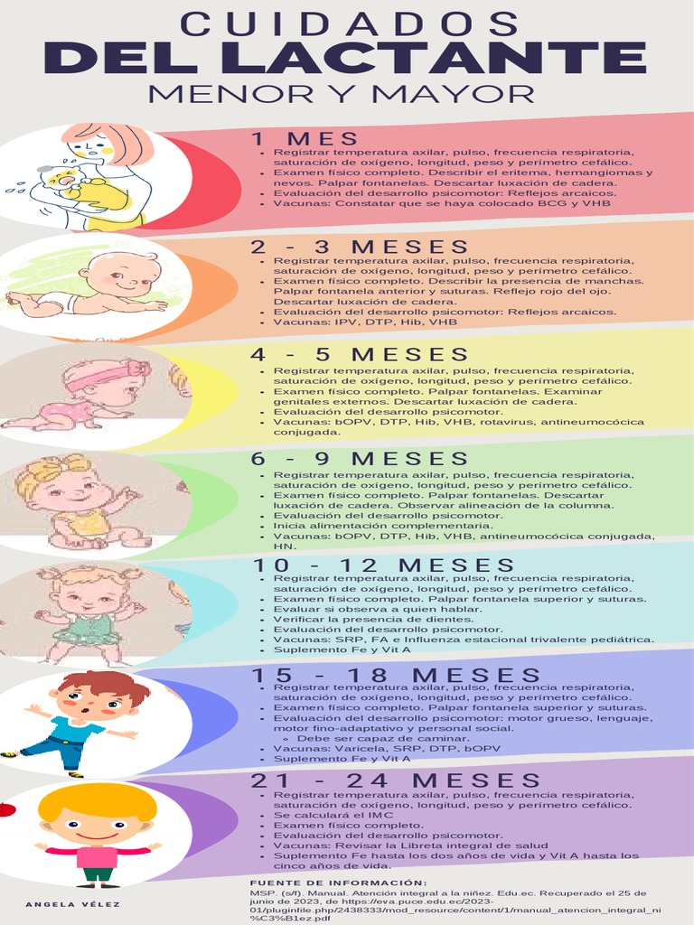 Cuidados del Lactante: 1 a 24 Meses | PDF | Pediatría | Cuidado de la salud