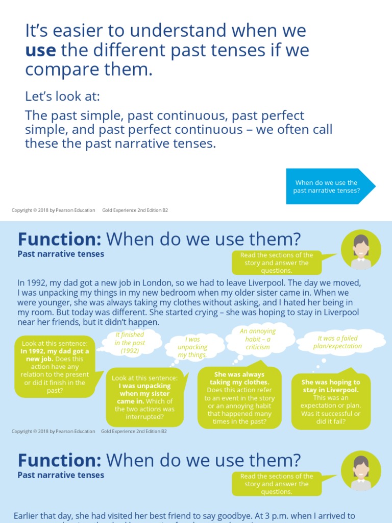 Narrative Tenses (Past Tenses) | PDF | Verb | Grammatical Tense