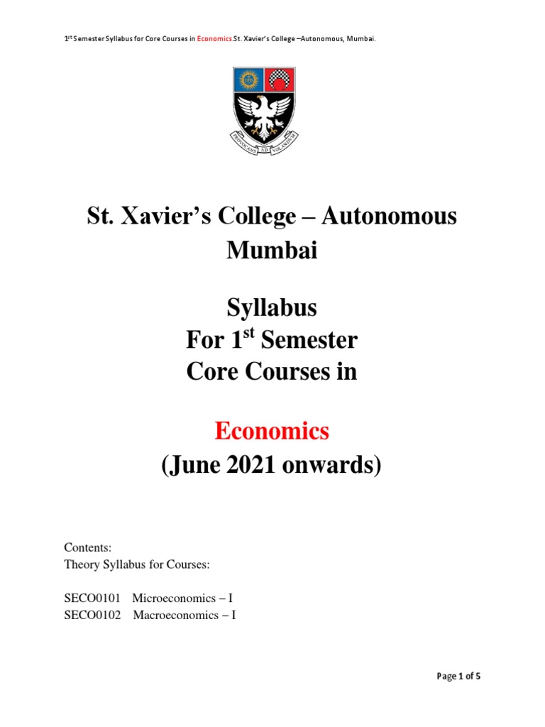 Eco Sem 1 | Download Free PDF | Microeconomics | Economic Equilibrium