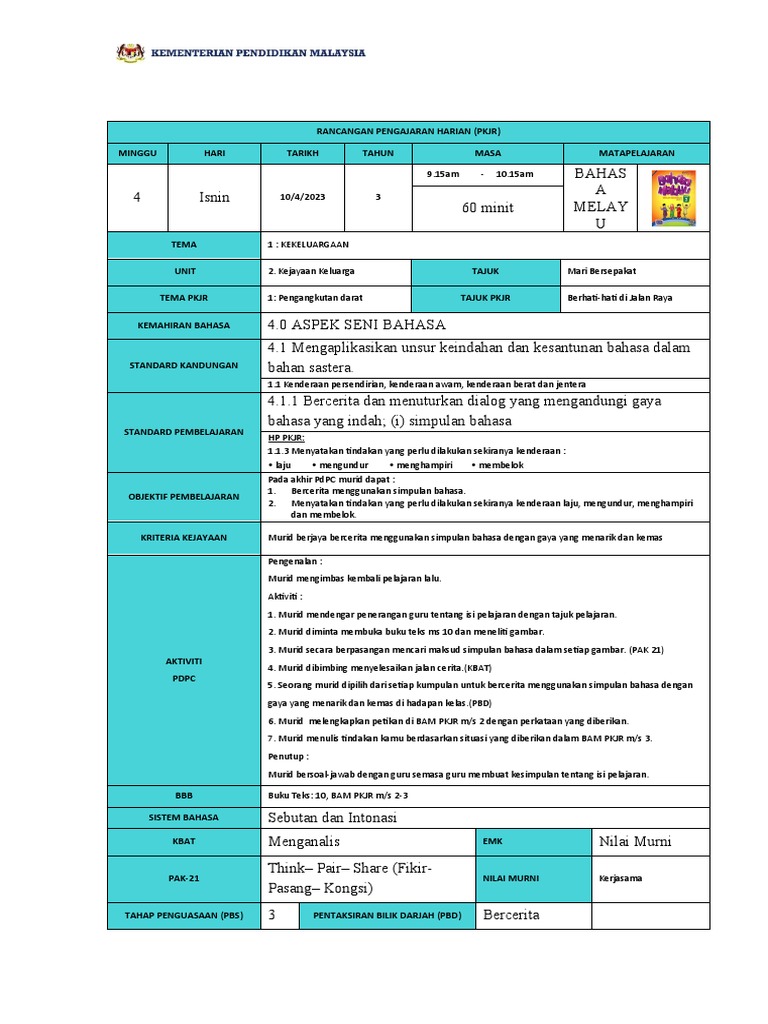 M4 RPH BM THN 3 | PDF