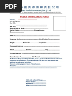 Police Verification Letter | PDF