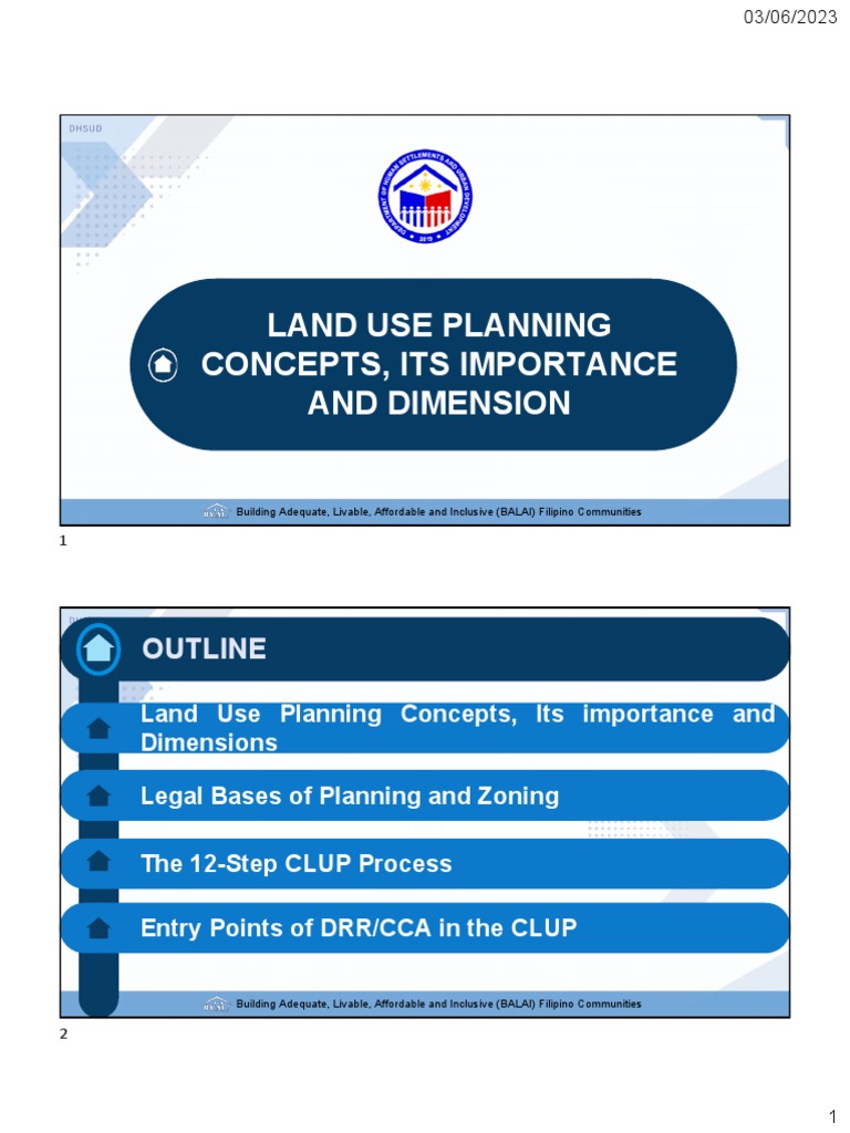 Mmep - Land Use Planning Concept, Its Importance and Dimension & Clup ...