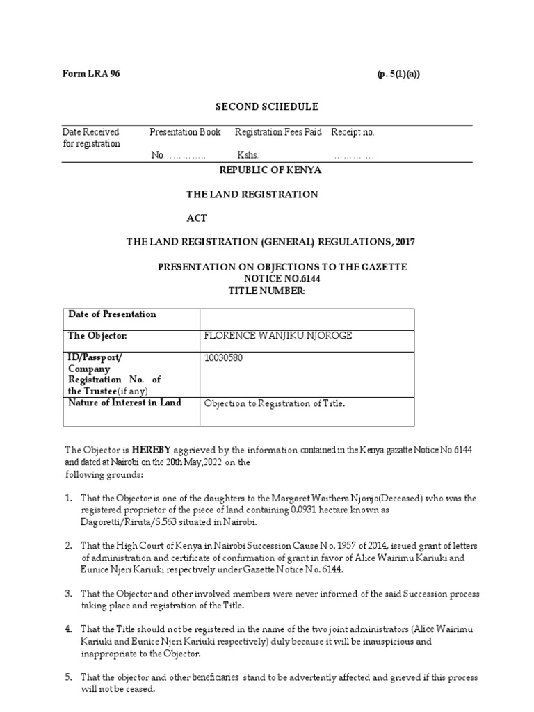Form-LRA-96 Word - Docx ALBERT | PDF | Common Law | Civil Law (Common Law)