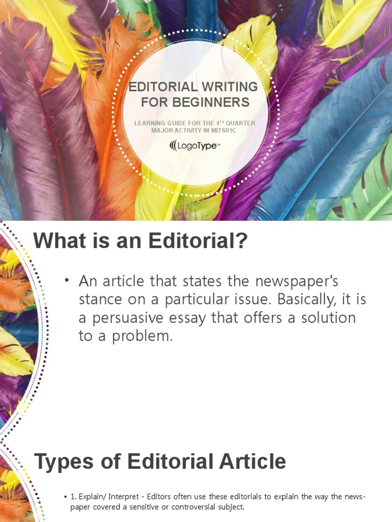Editorial Writing - Guide For Students | PDF | Persuasion | Essays