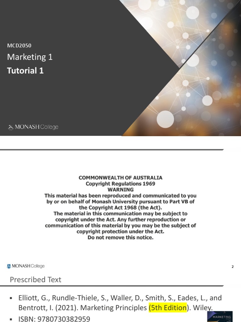 Tutorial 1 T2.23 | PDF | Marketing | Lecture