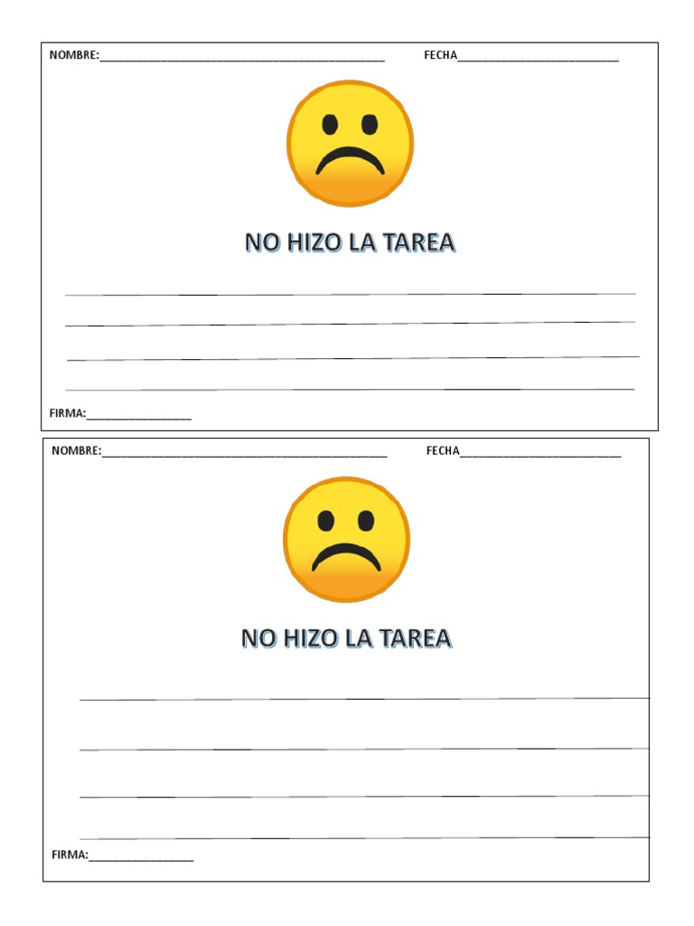 'No Hace La Tarea | PDF