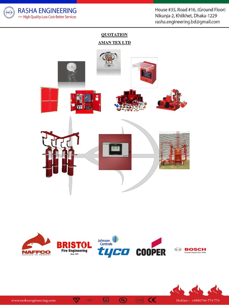 Fire System Offer for Aman Tex Ltd | PDF | Pipe (Fluid Conveyance) | Valve