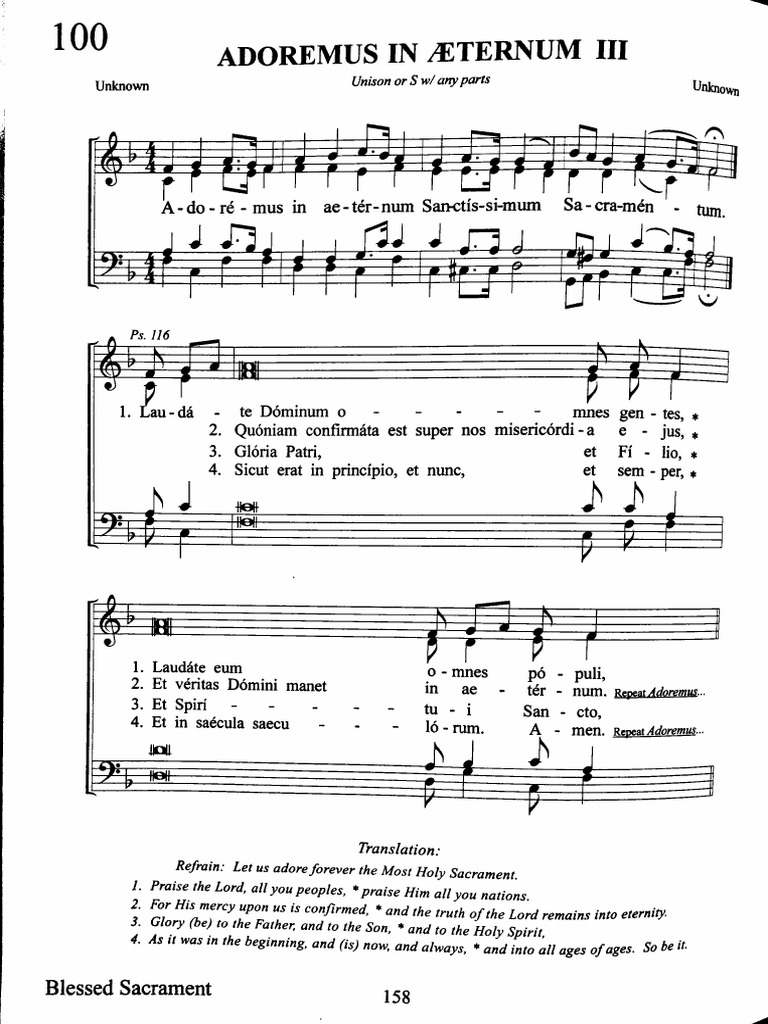 Adoremus in Aeternum | PDF