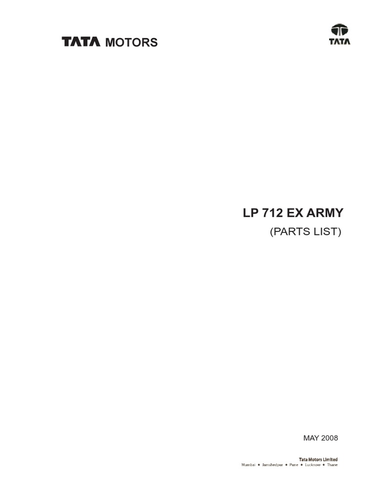 LP 712 EX Army Parts List Guide | PDF | Turbocharger | Piston