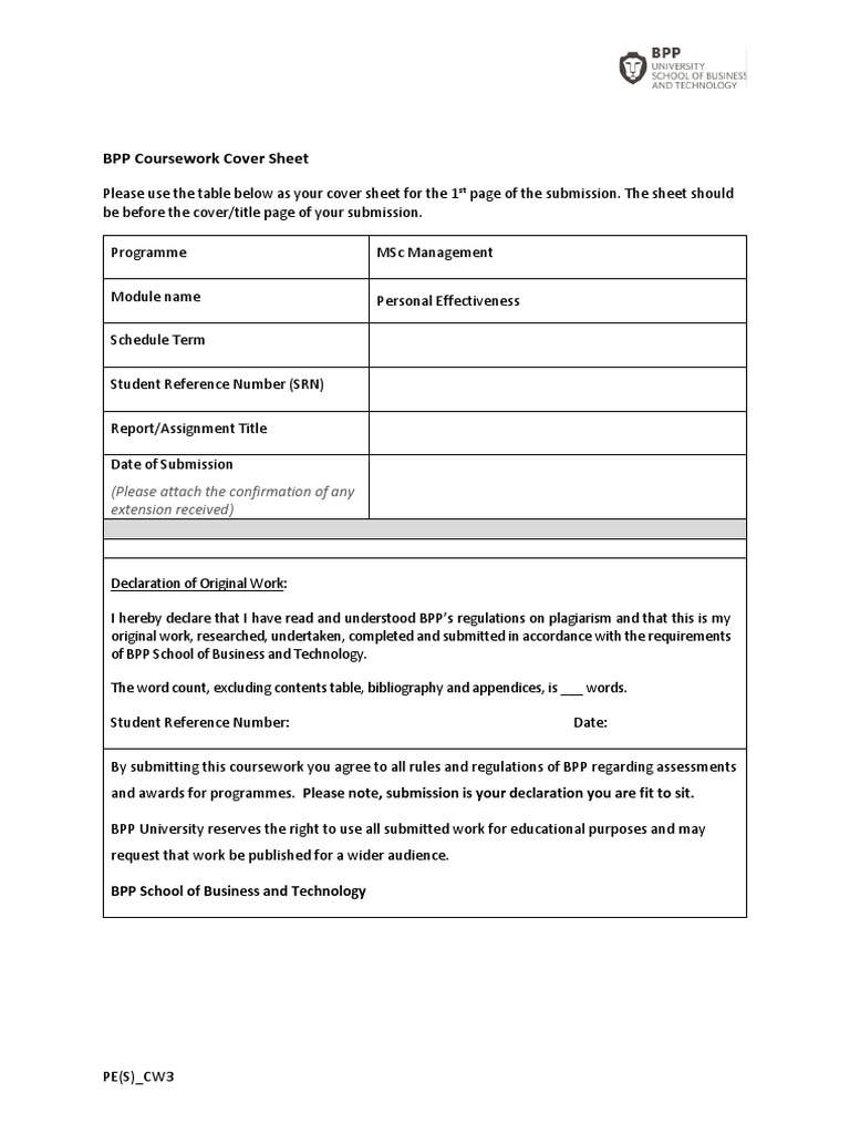 Personal Effectiveness Summative Brief - CW3 | PDF | Evaluation ...