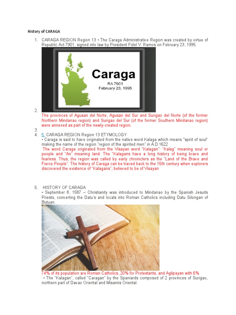 History of CARAGA | PDF | Ethnic Groups | Philippines