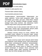 Teks Pidato Aspirasi Generasi Madani | PDF