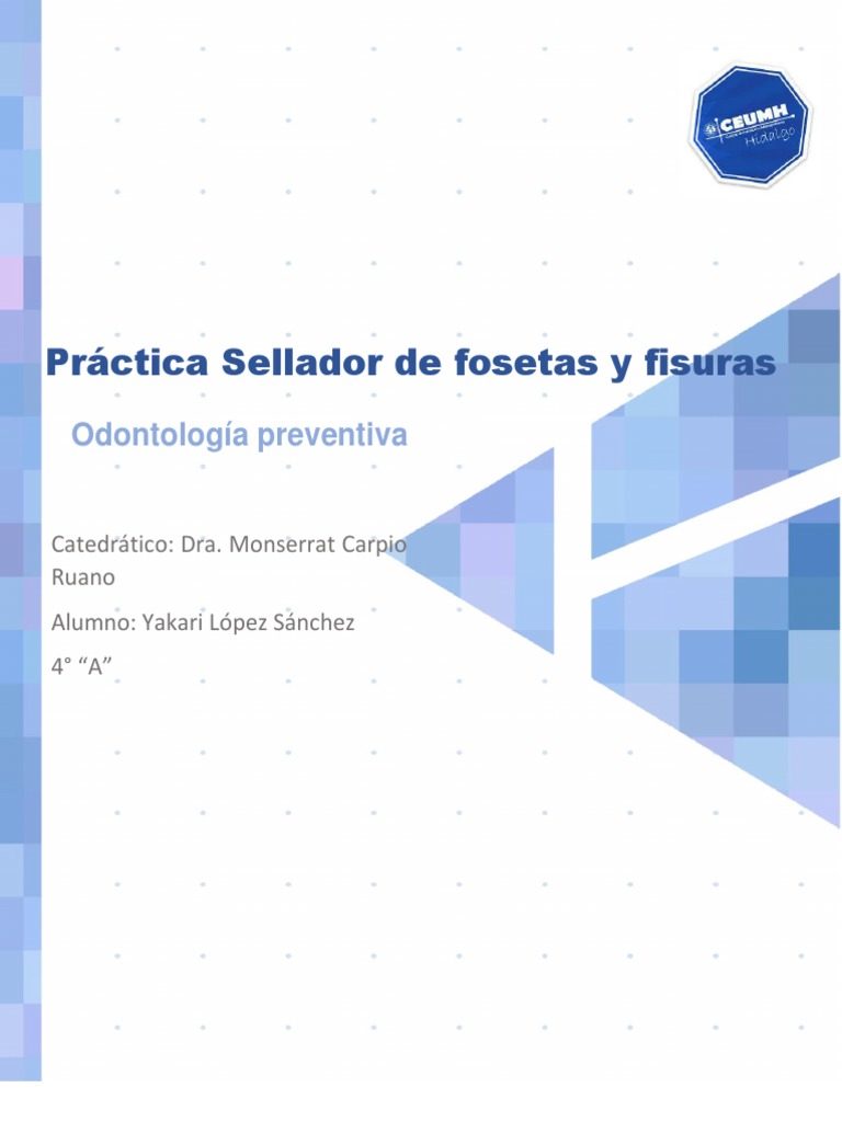 Protocolo de Colocación de Sellador de Fosetas y Fisuras | PDF