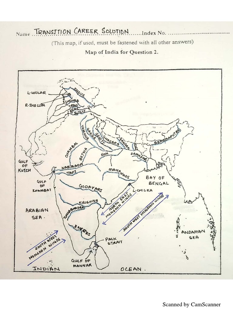 Class 10 Map Work Icse Cbse | PDF