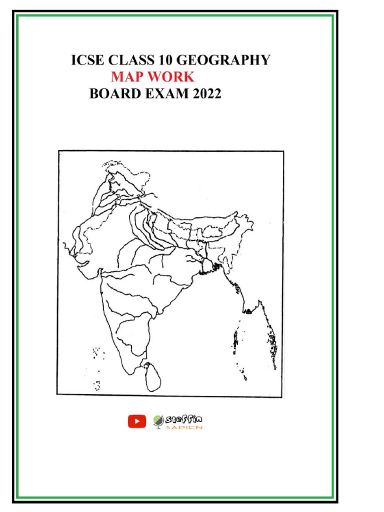 Class 10 Map Work Icse Cbse Pdf