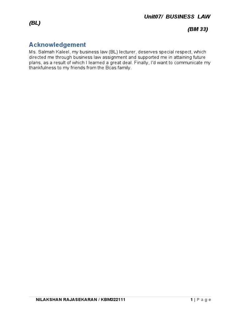 Business Law (BL) | Download Free PDF | Common Law | Employment