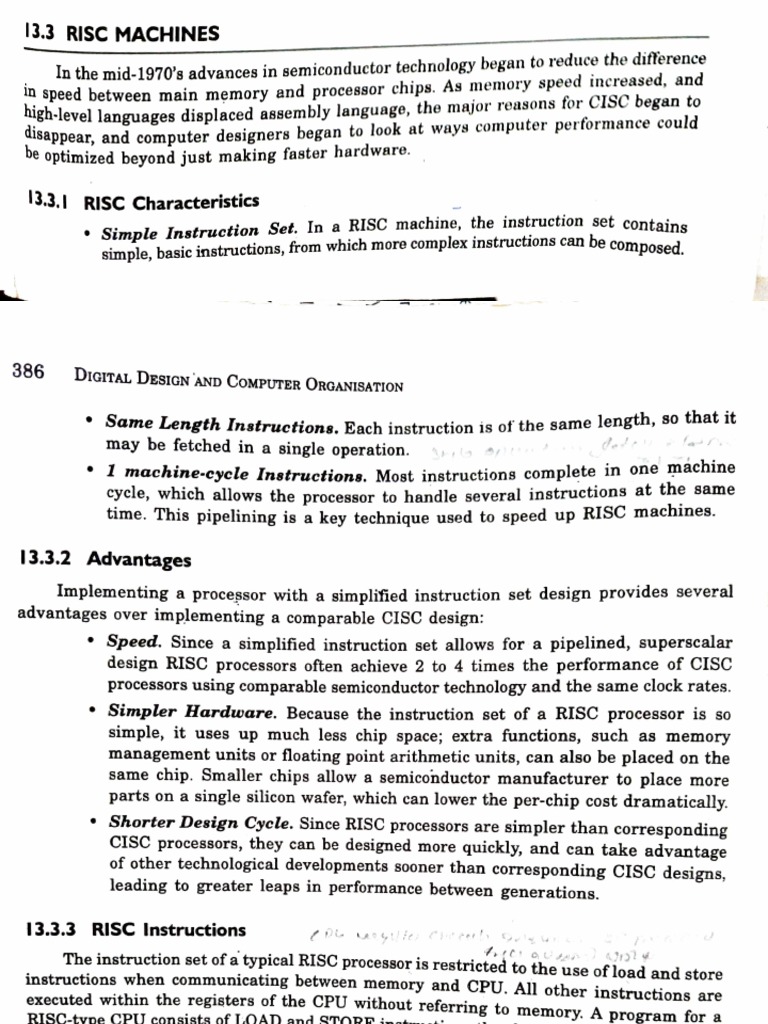 Risc Pdf Central Processing Unit Electrical Engineering