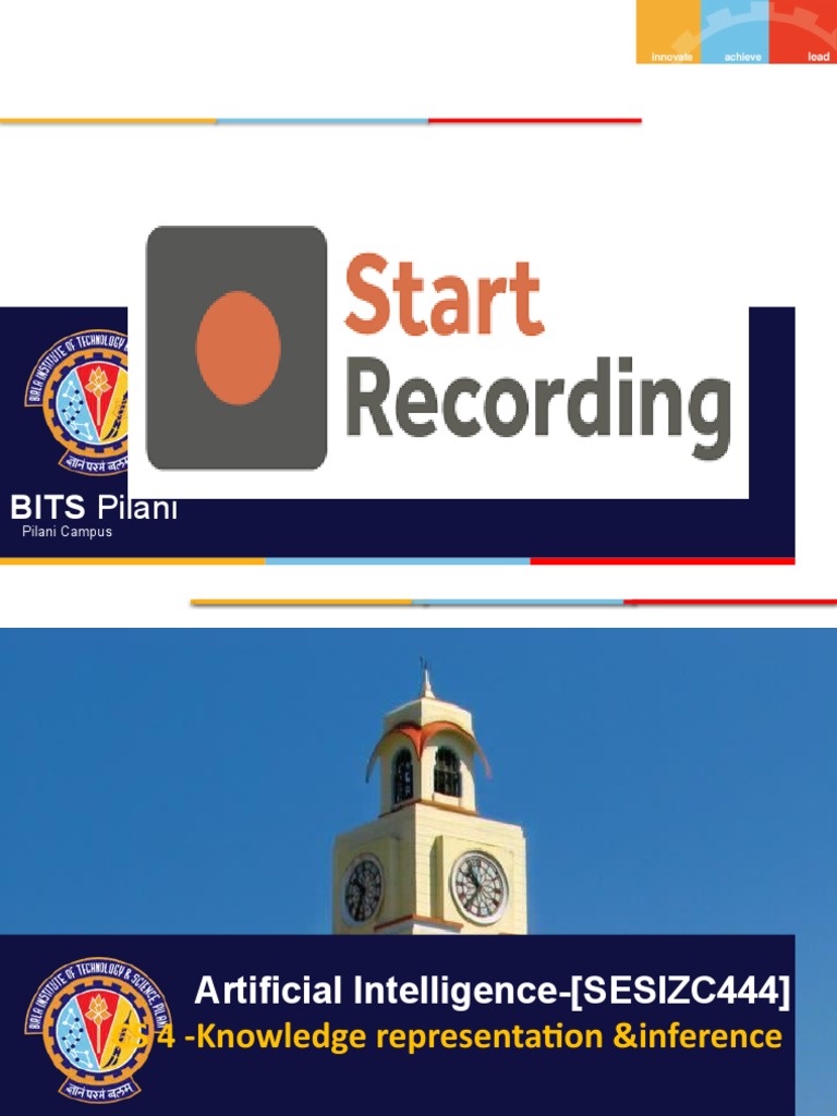 CS 4 - Knowledge Representation - First Order Logic | Download Free PDF | First Order Logic | Logic