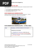 Rutin Pemeriksaan Kenderaan | PDF