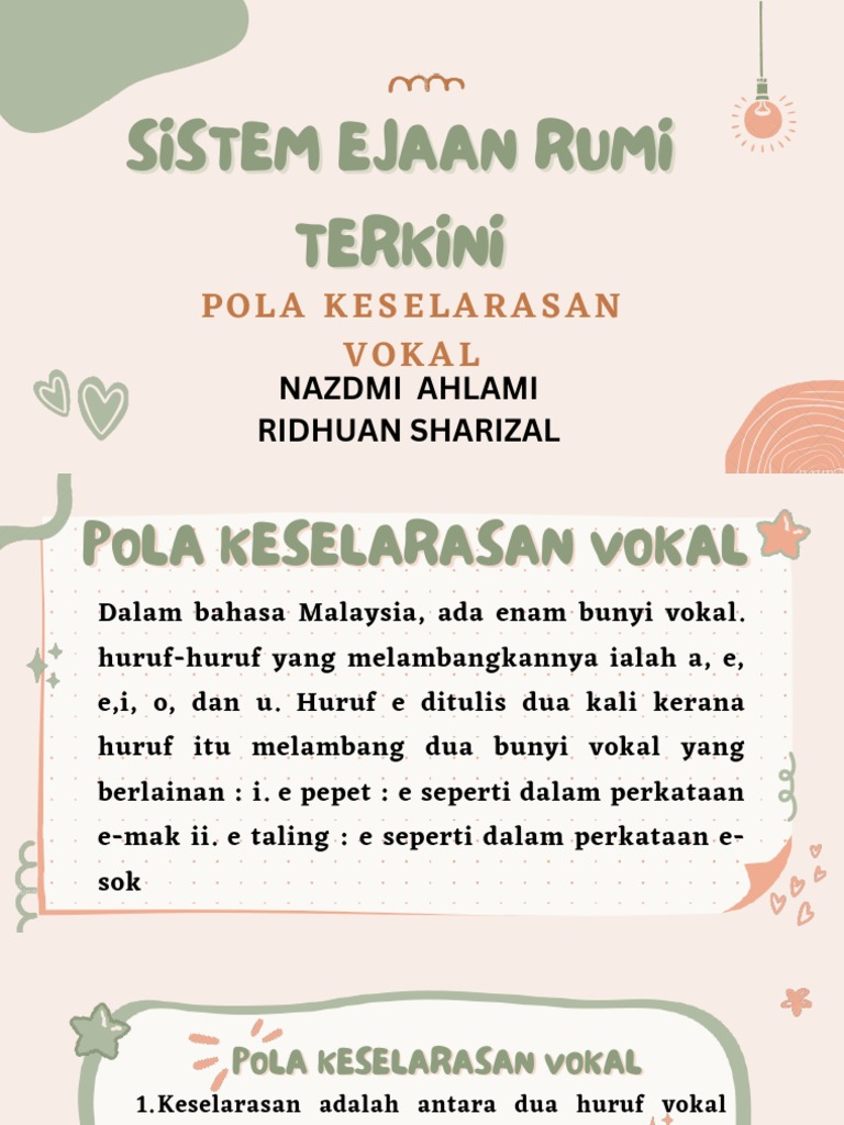 Sistem Ejaan Rumi Terkini | PDF