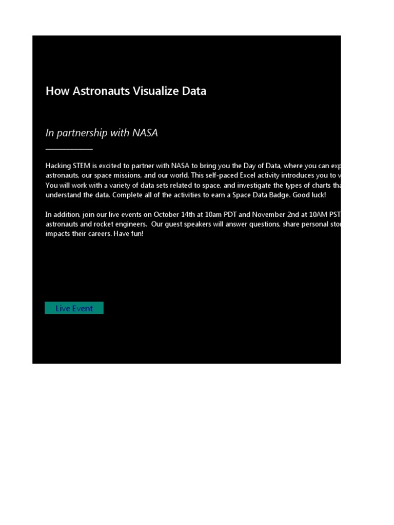R1Q3 - How Astronauts Visualize Data 1 | PDF | Falcon 9 | Worksheet R1Q3 - How Astronauts Visualize Data 1 | PDF | Falcon 9 | Worksheet