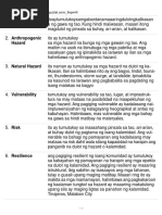 Risk and Hazzard Tagalog | PDF